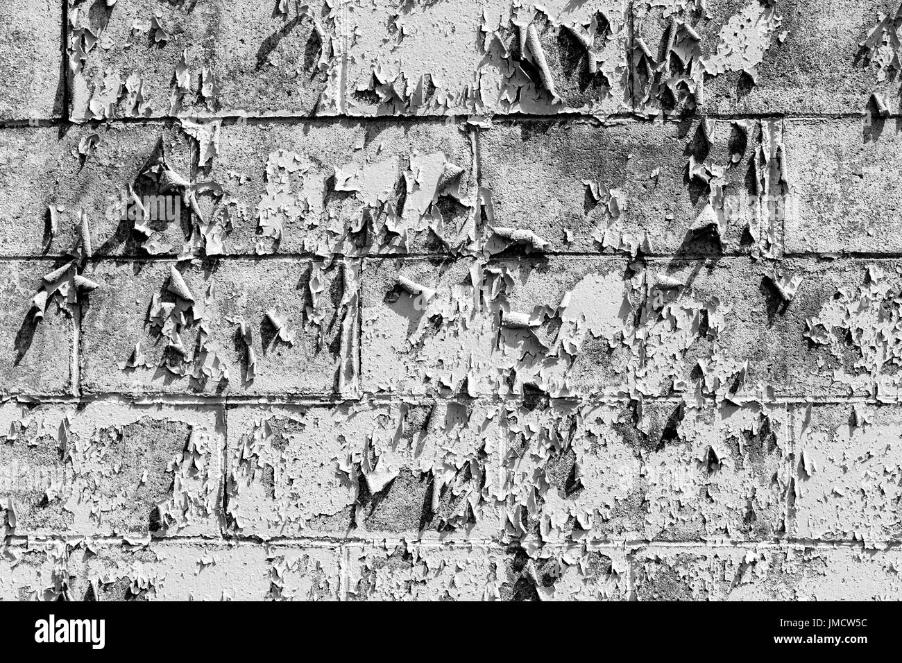Cinder block decay Black and White Stock Photos & Images - Alamy