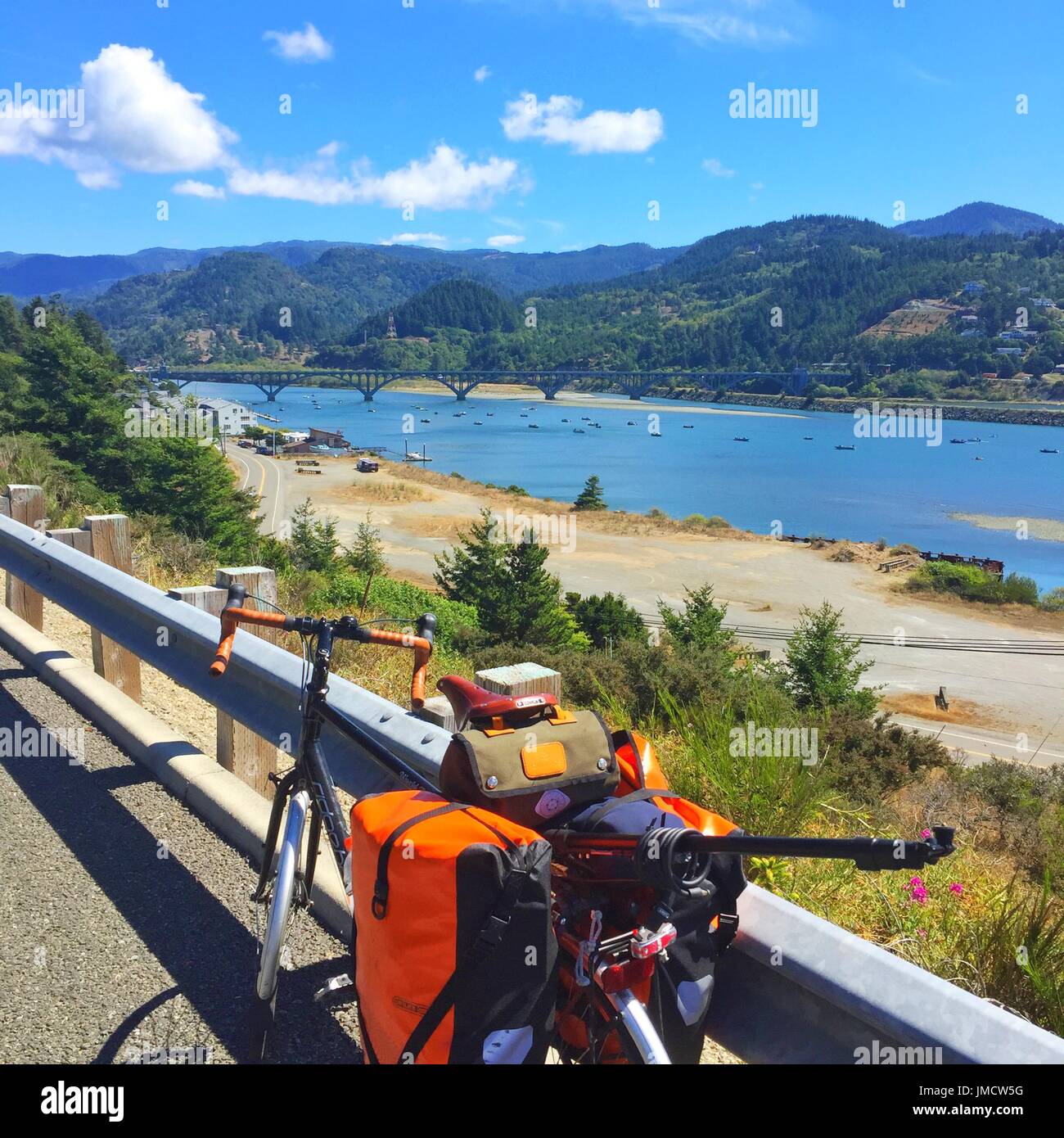 Route 101 Cycle Tour Stock Photo - Alamy