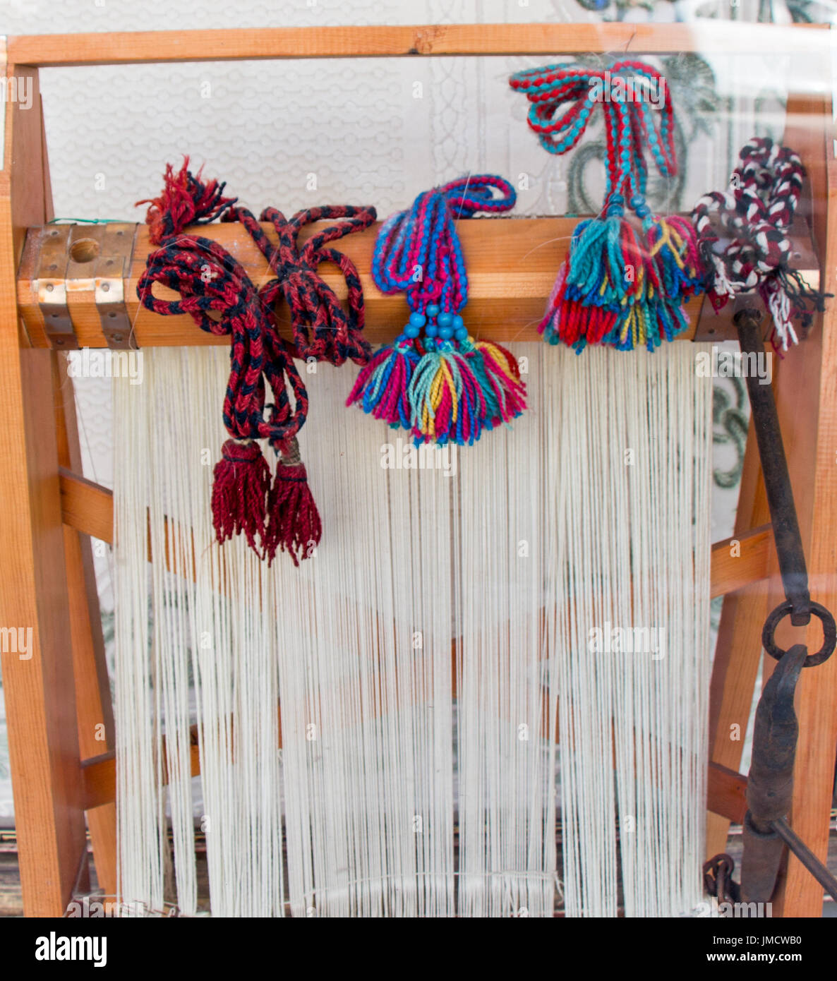 Carpet of traditional types made on a loom Stock Photo - Alamy