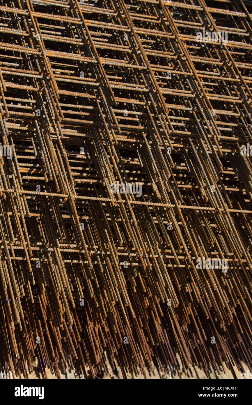 Iron bars reinforcement concrete bars for construction Stock Photo - Alamy