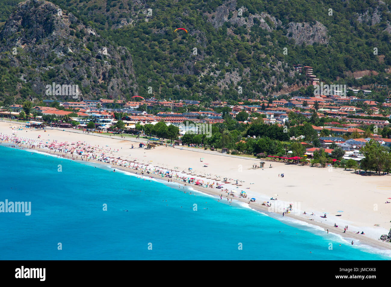 View of Oludeniz, Blue Lagoon in Turkey. Oludeniz is one of the most ...