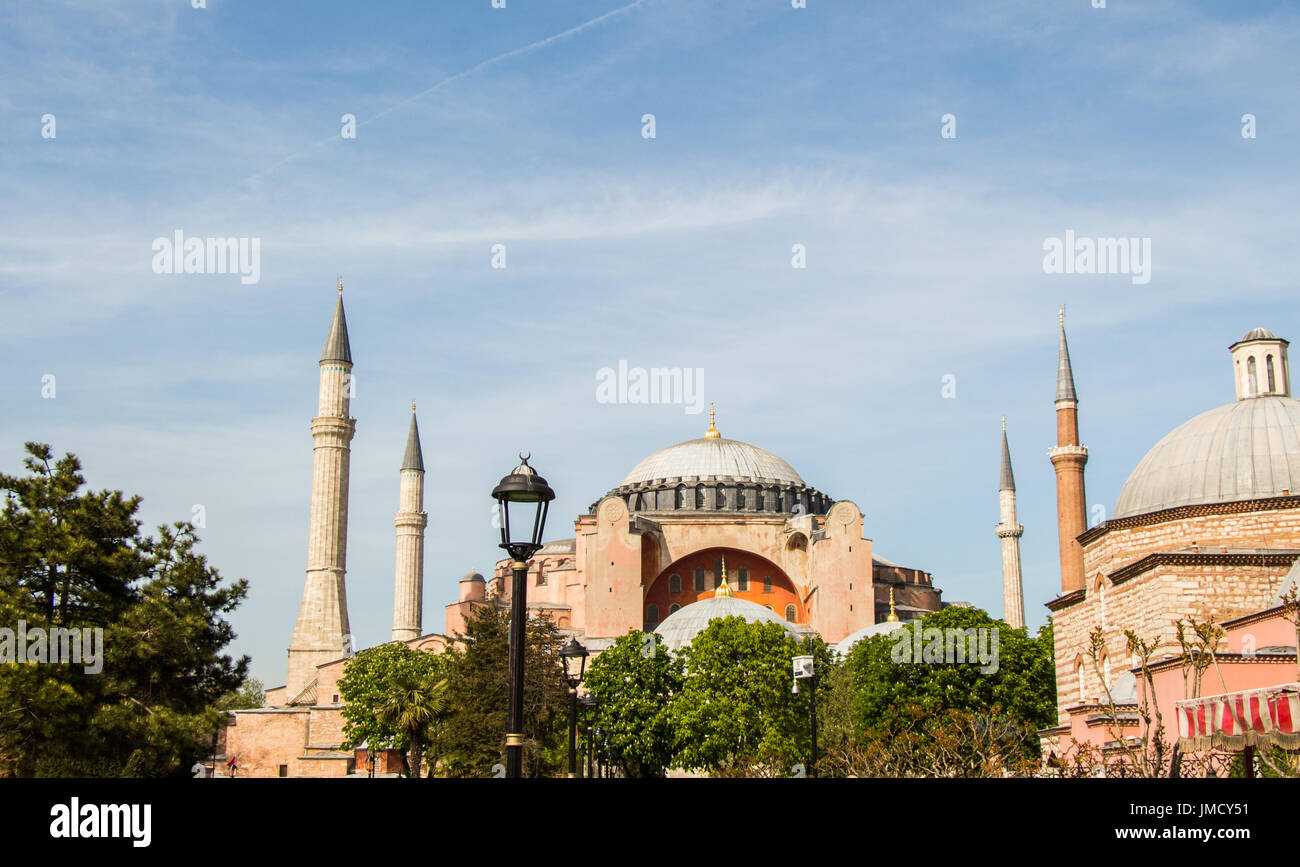 Hagia Sophia in Istanbul, the world famous monument of Byzantine ...