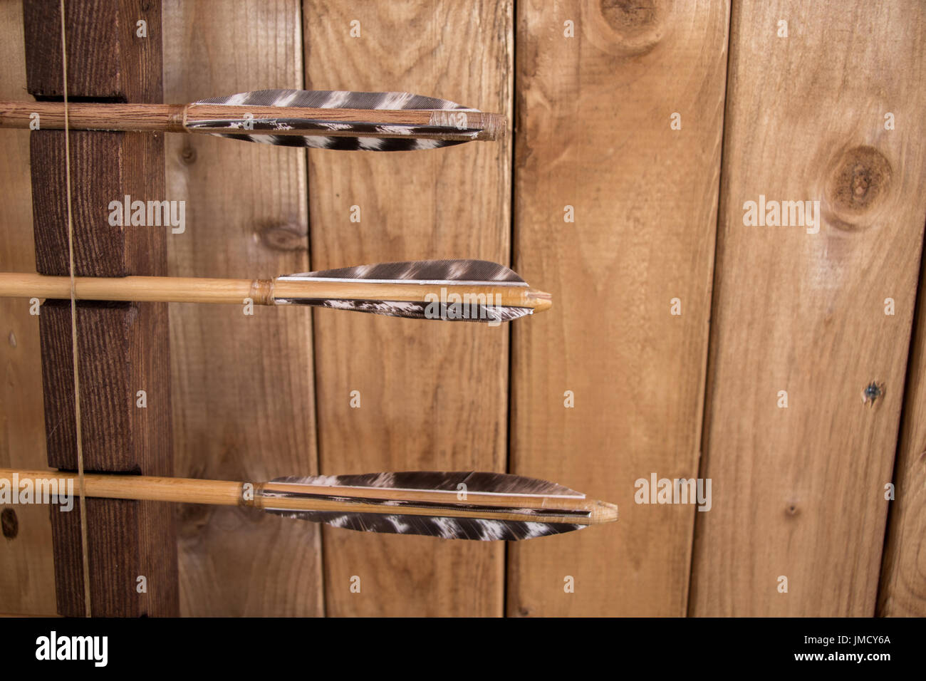Antique old wooden arrows Stock Photo - Alamy