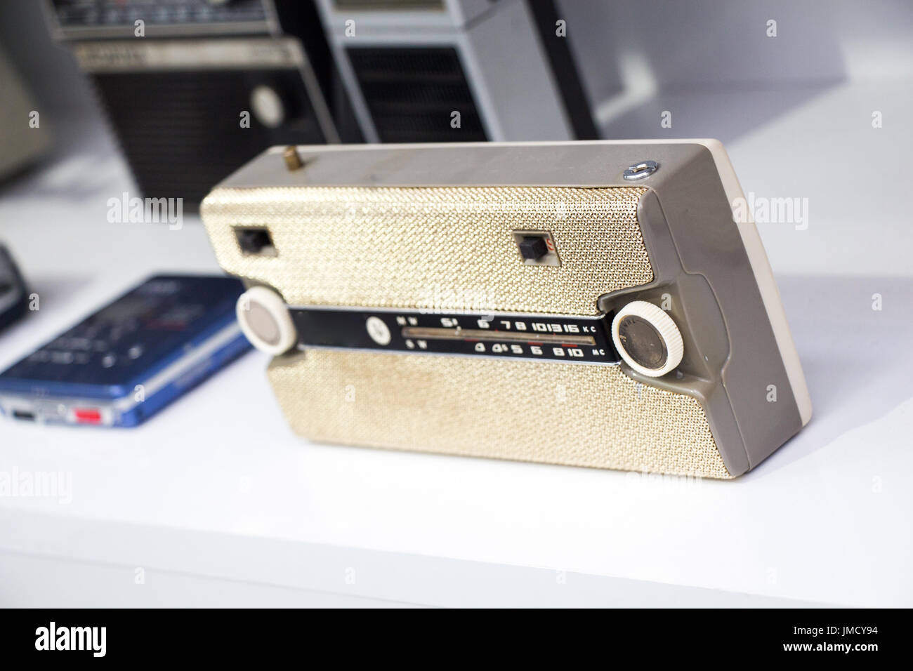 Retro styled image of an old radio Stock Photo - Alamy