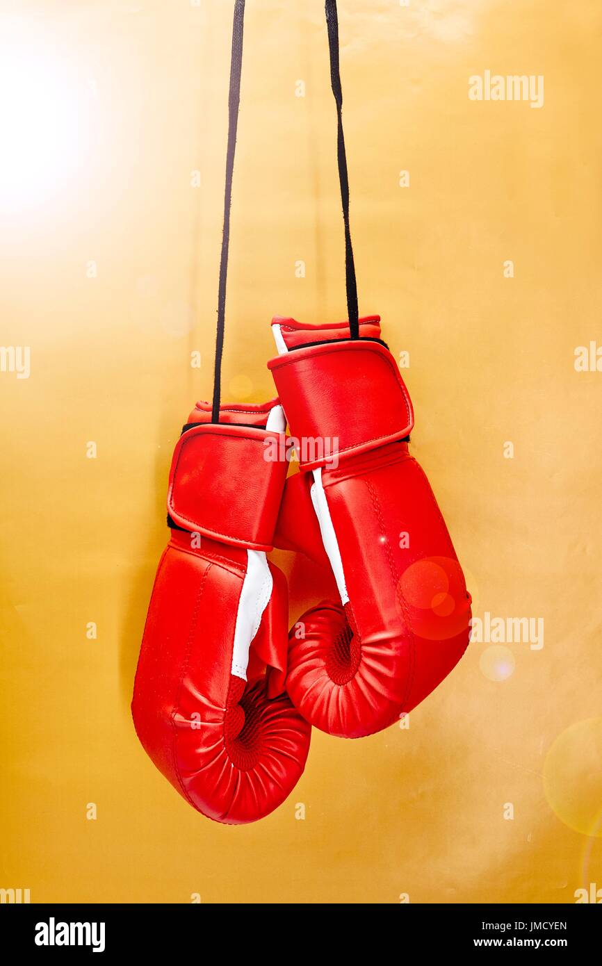 A studio photo of boxing gloves Stock Photo - Alamy