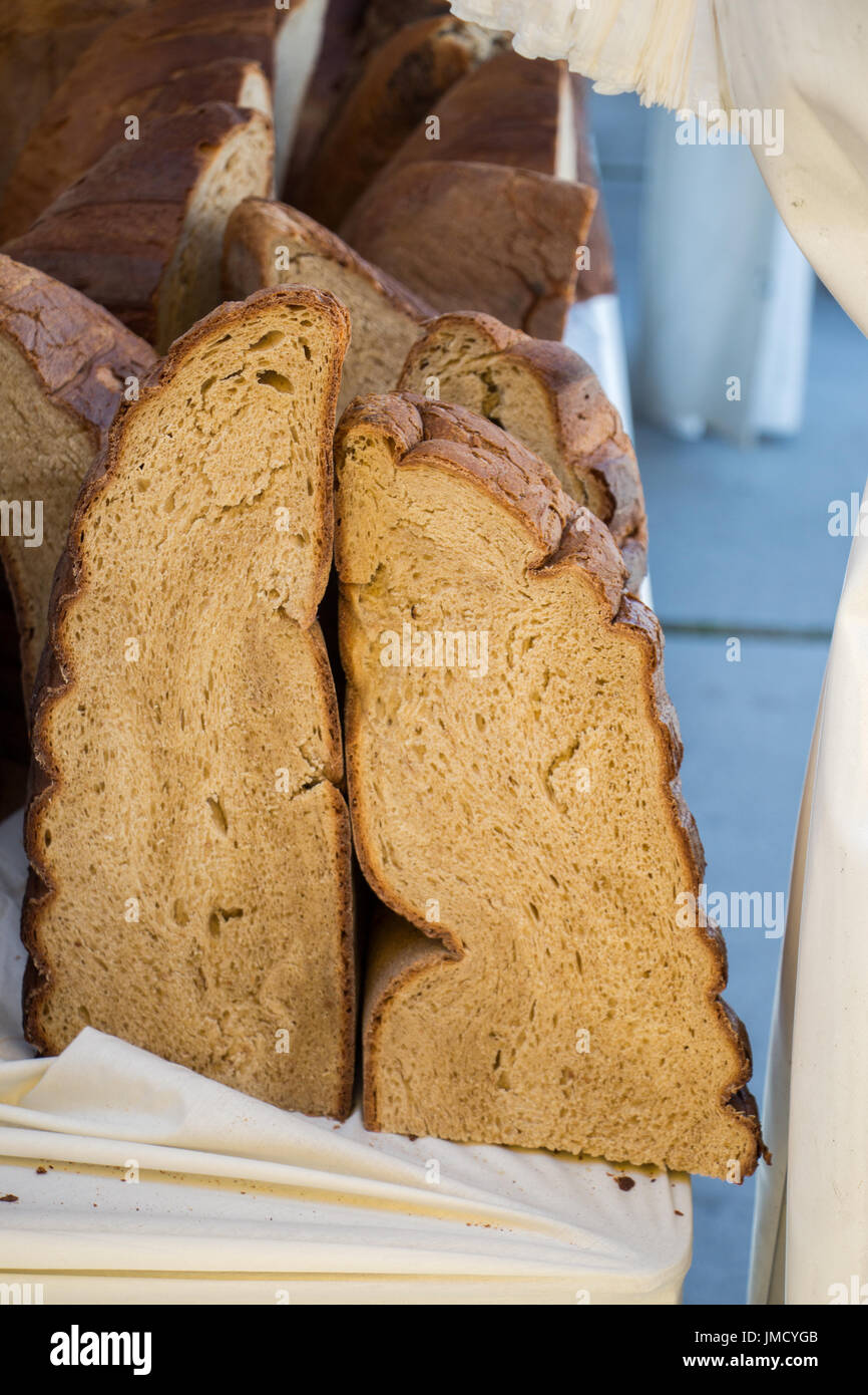 Traditional Turkish style made bread loaf Stock Photo - Alamy