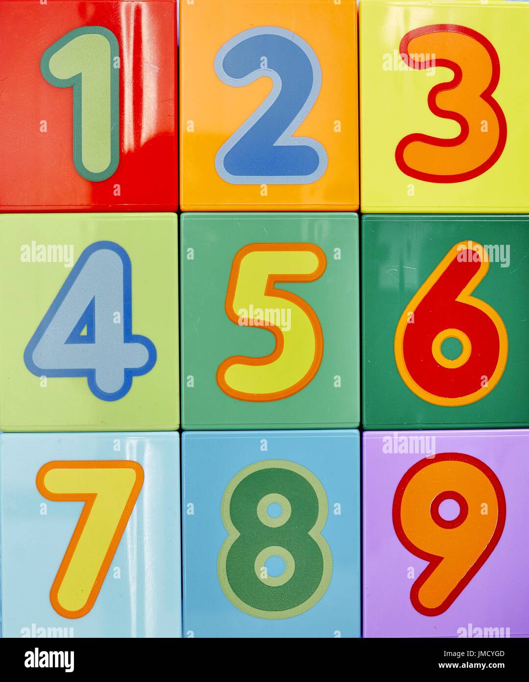 A studio photo of toy block number Stock Photo - Alamy