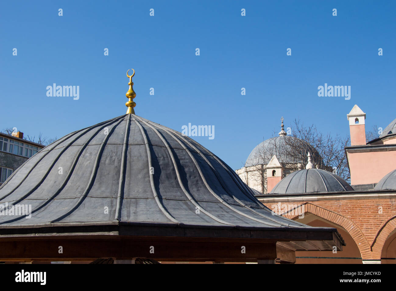 Outer view of dome in Ottoman architecture in, Istanbul, Turkey Stock ...