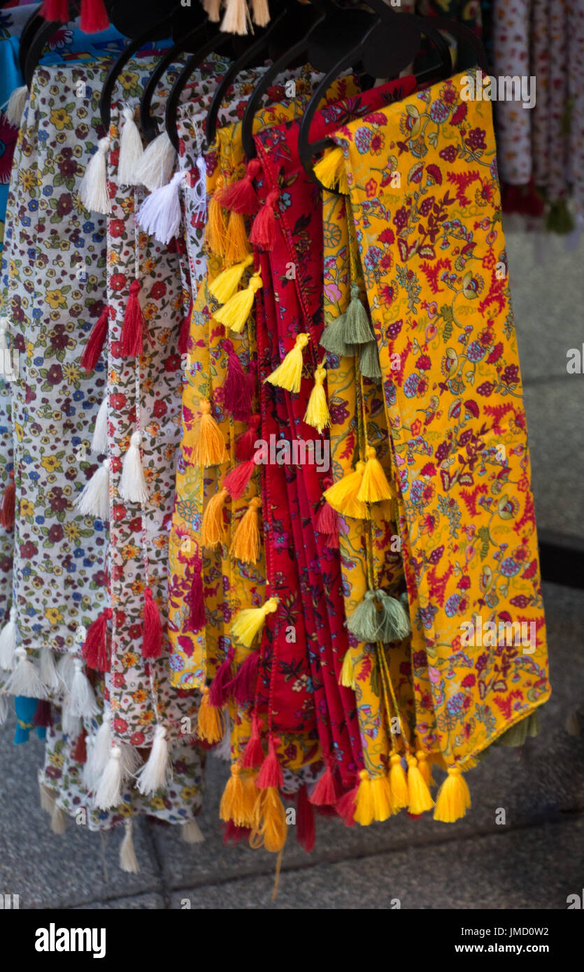 Turksih traditional woman scarf with floral embroidery Stock Photo - Alamy
