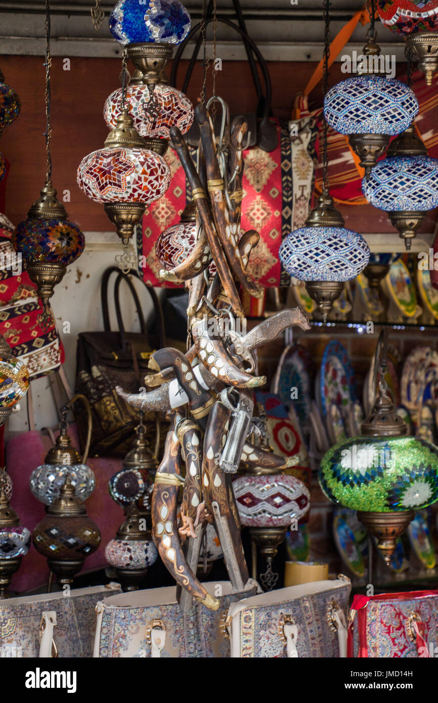 Ottoman Turkish style daggers with mother of pearl inlays Stock Photo ...