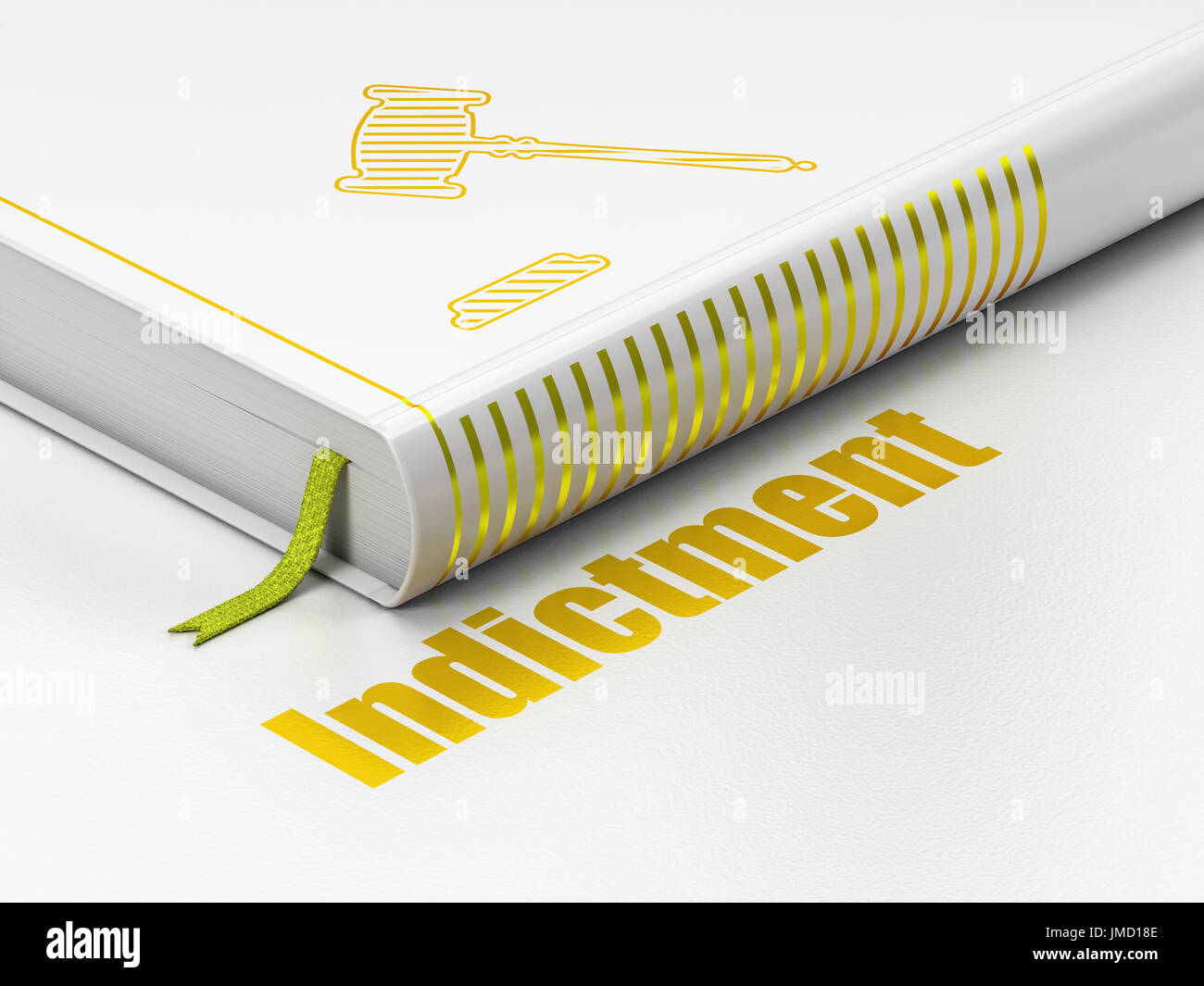 Law concept: book Gavel, Indictment on white background Stock Photo - Alamy