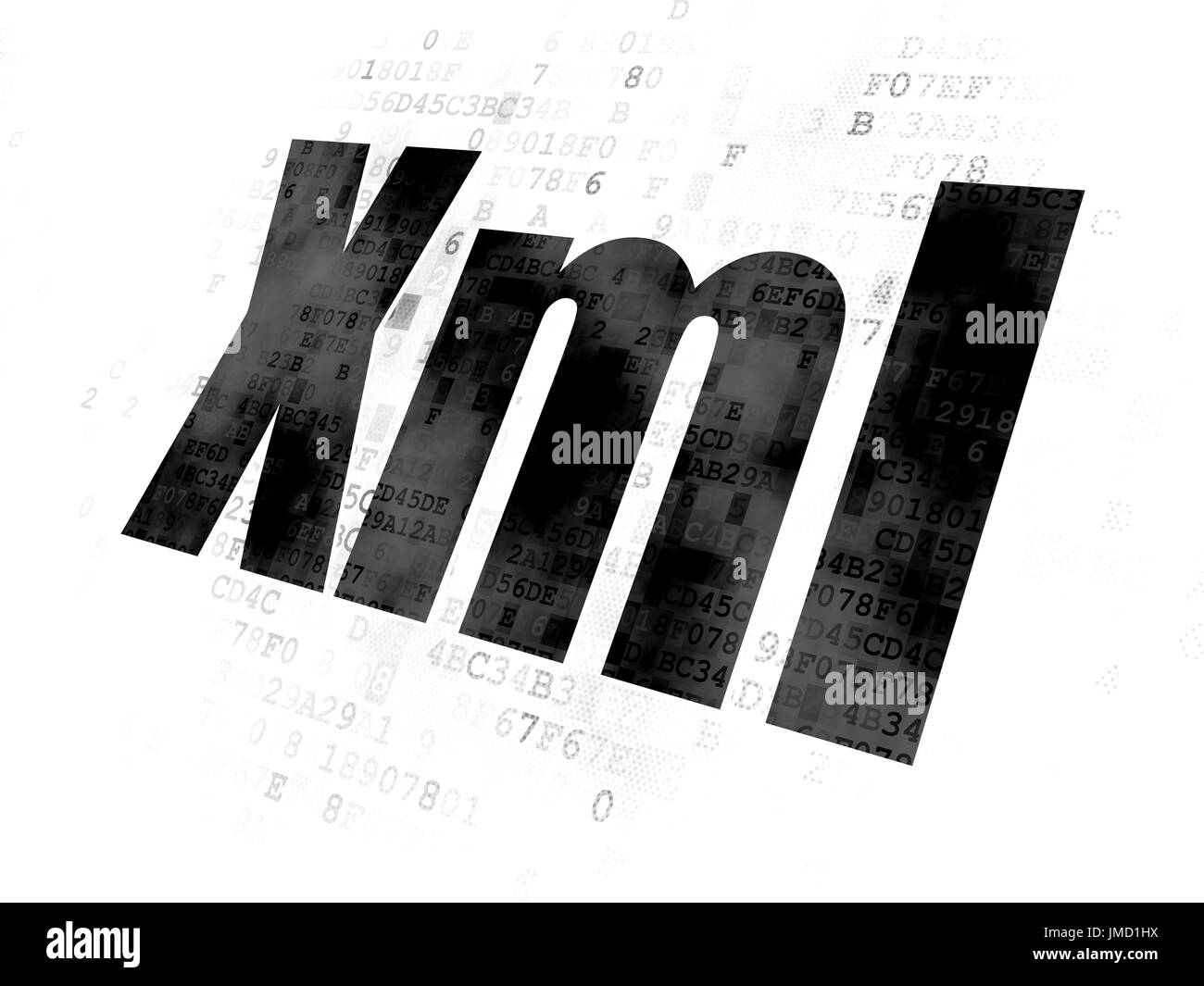 Software concept: Xml on Digital background Stock Photo - Alamy