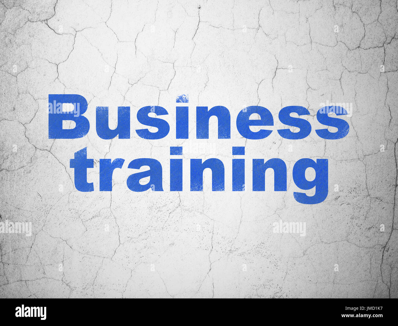 Learning concept: Business Training on wall background Stock Photo - Alamy