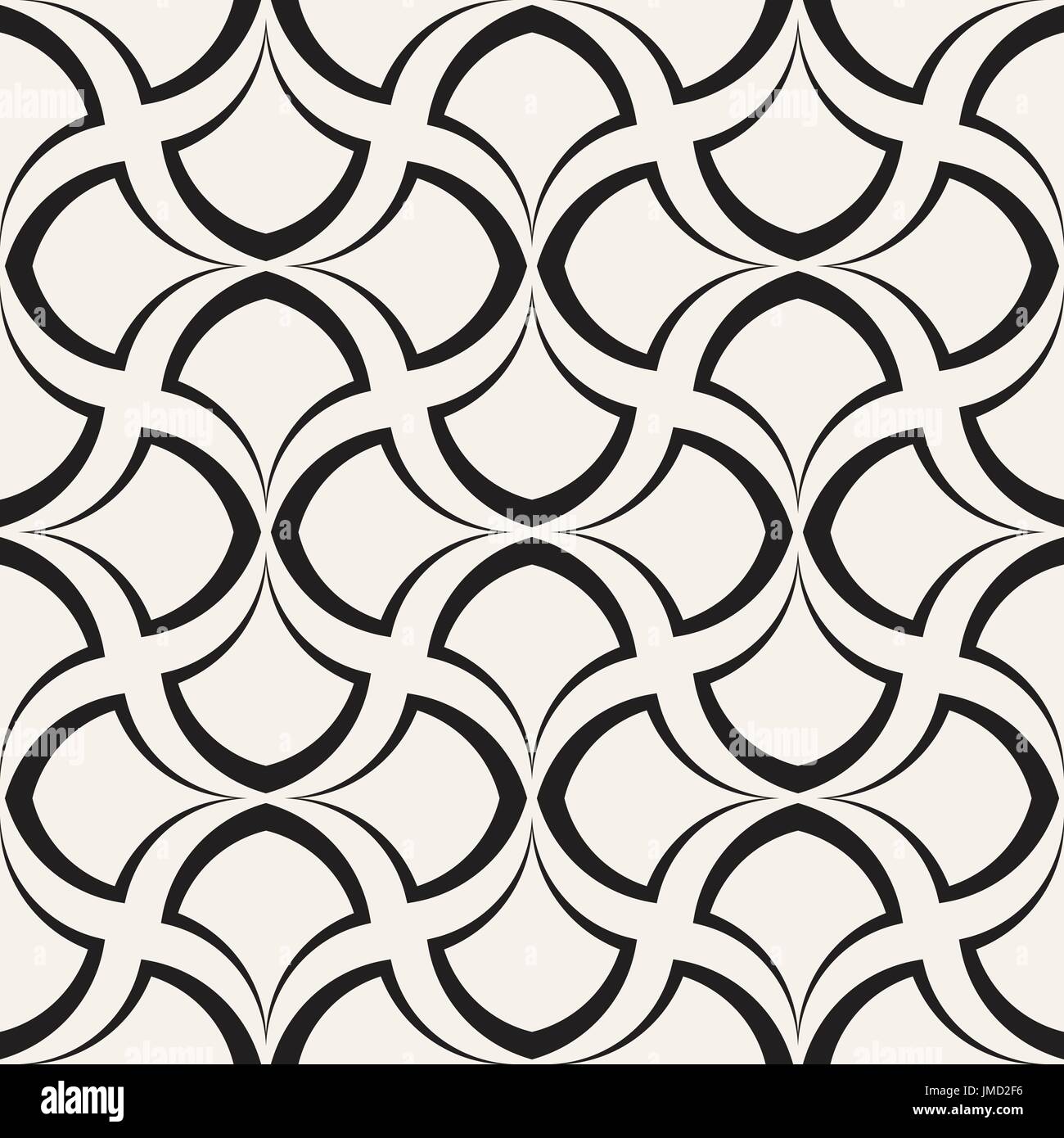 Vector Seamless Rounded Lines Pattern. Abstract Geometric Background ... Vector Seamless Rounded Lines Pattern. Abstract Geometric Background ...