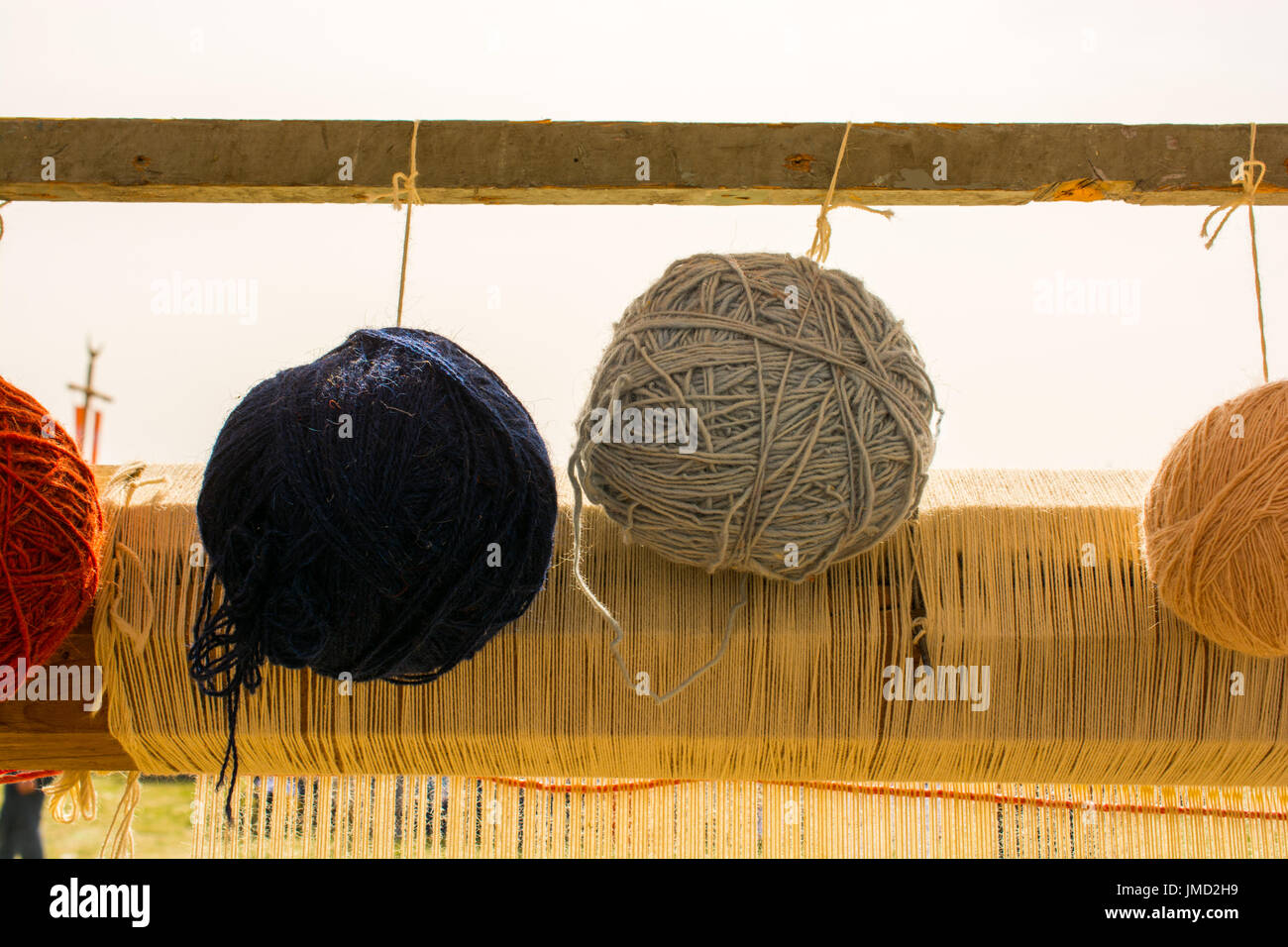 Set or rolls of colotful string Stock Photo - Alamy