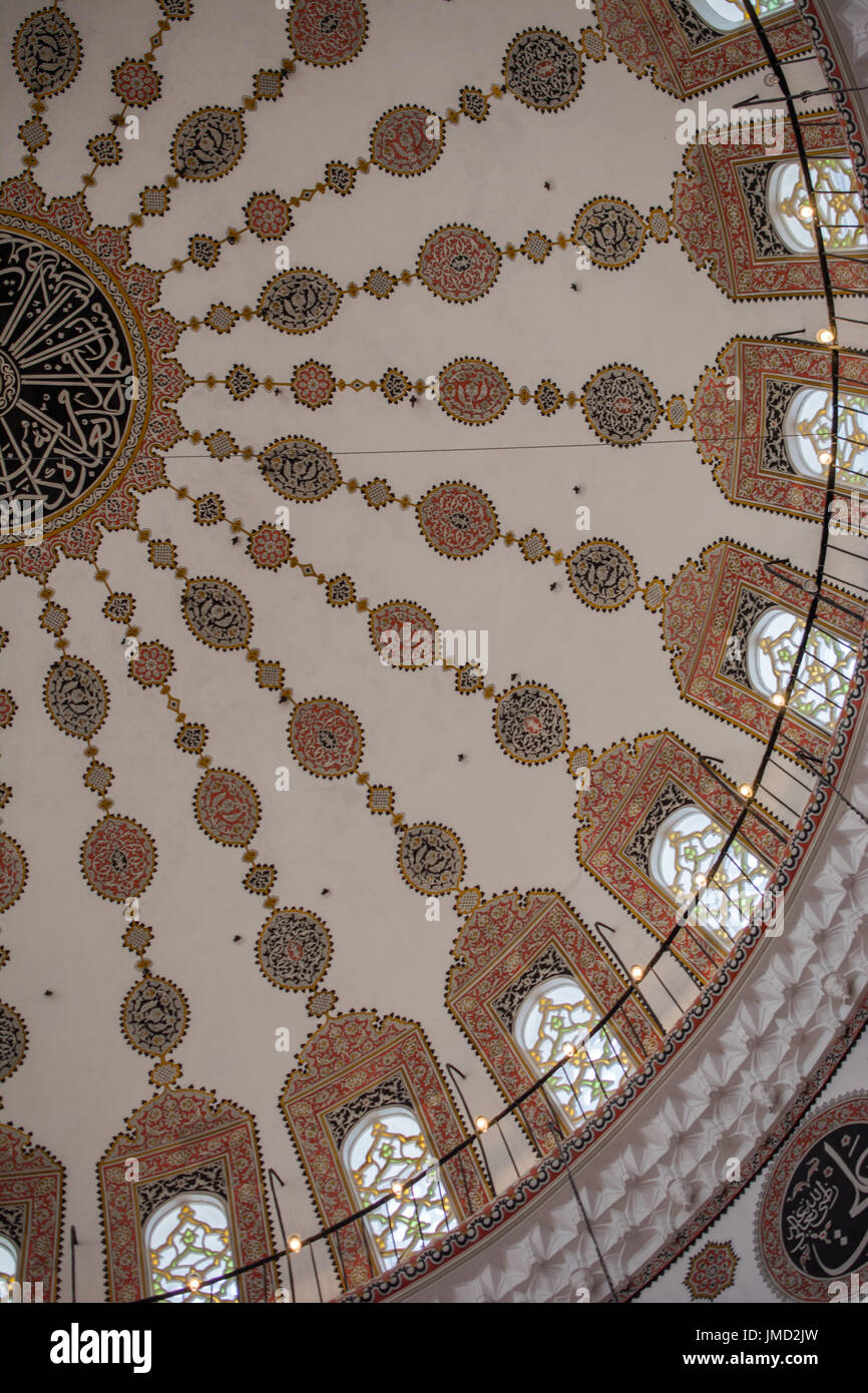 Inner view of dome in Ottoman architecture in, Istanbul, Turkey Stock ...