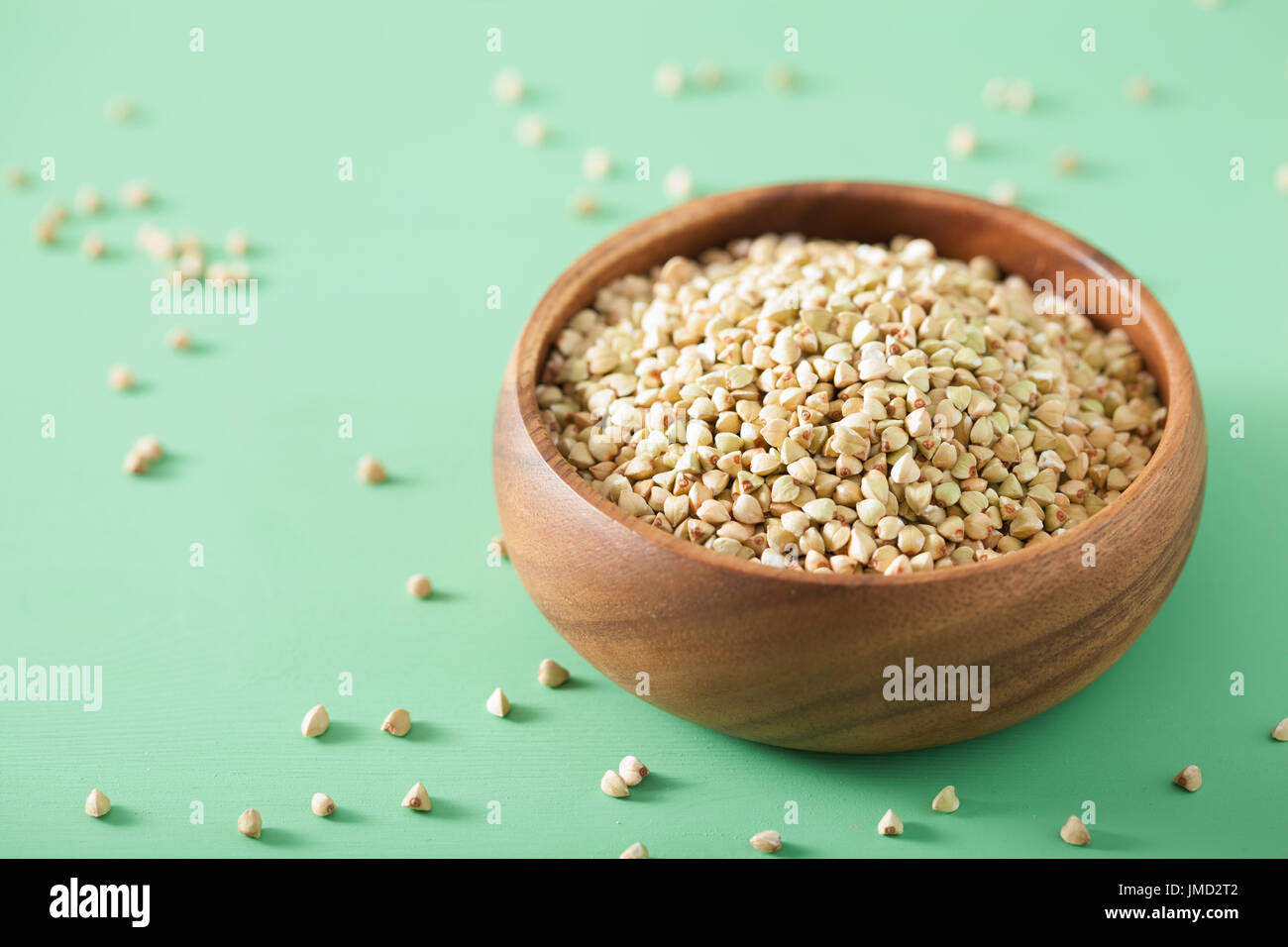 raw green buckwheat healthy ingredient Stock Photo - Alamy