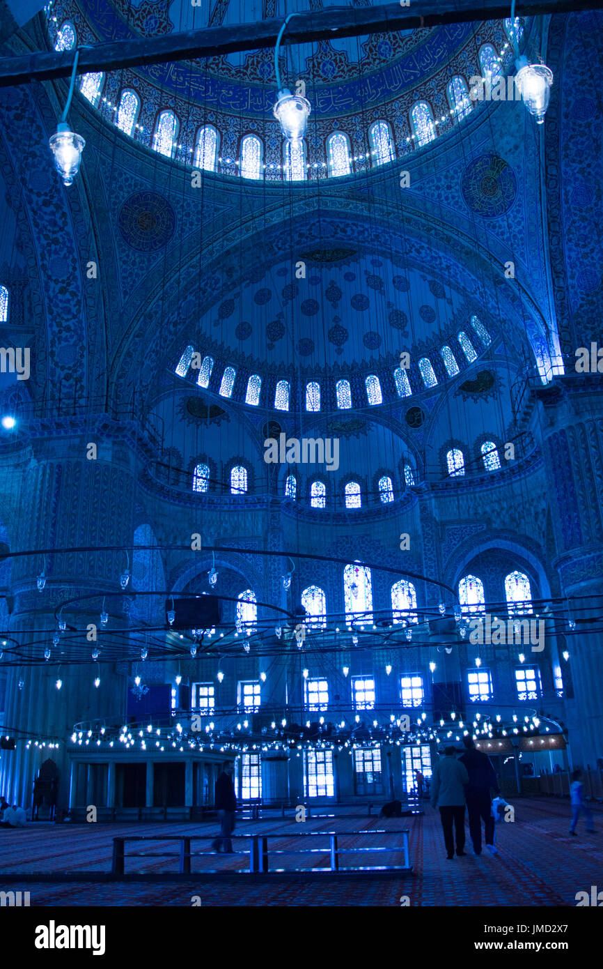 Inner view of dome in Ottoman architecture in, Istanbul, Turkey Stock ...