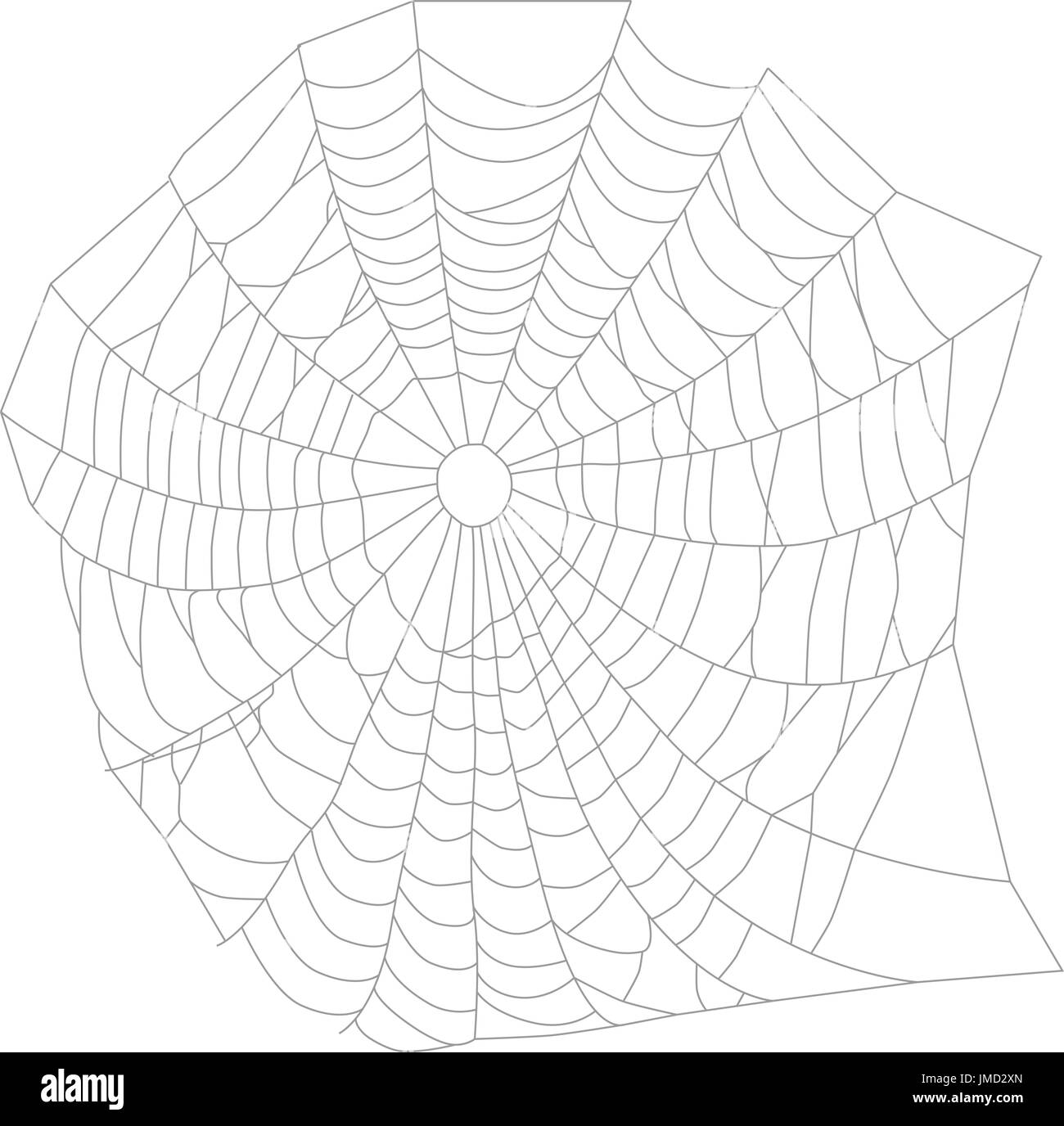 Vector illustration white spider web, net. Halloween symbol Stock ...