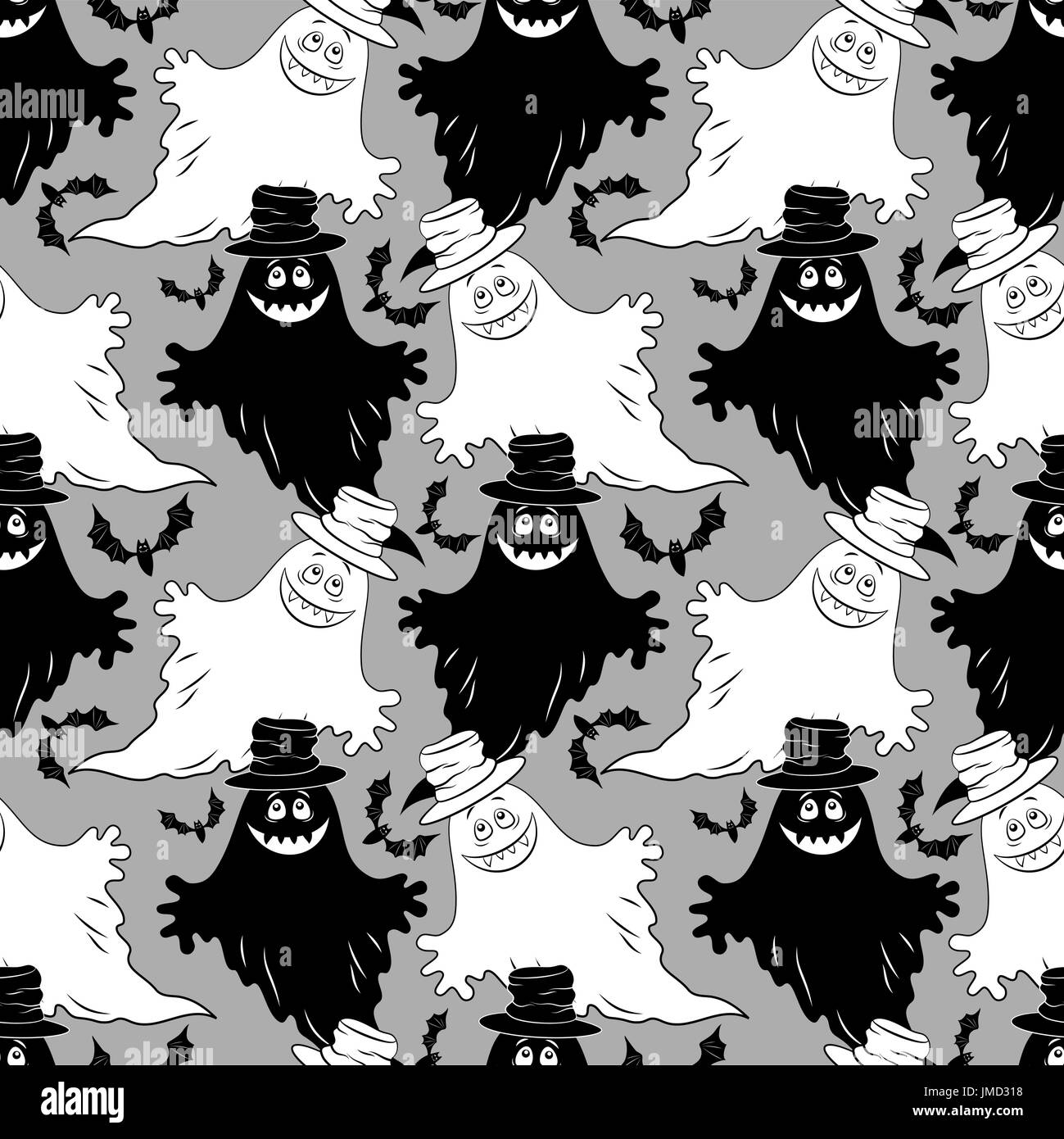 Ghosts pattern Stock Vector Images - Alamy