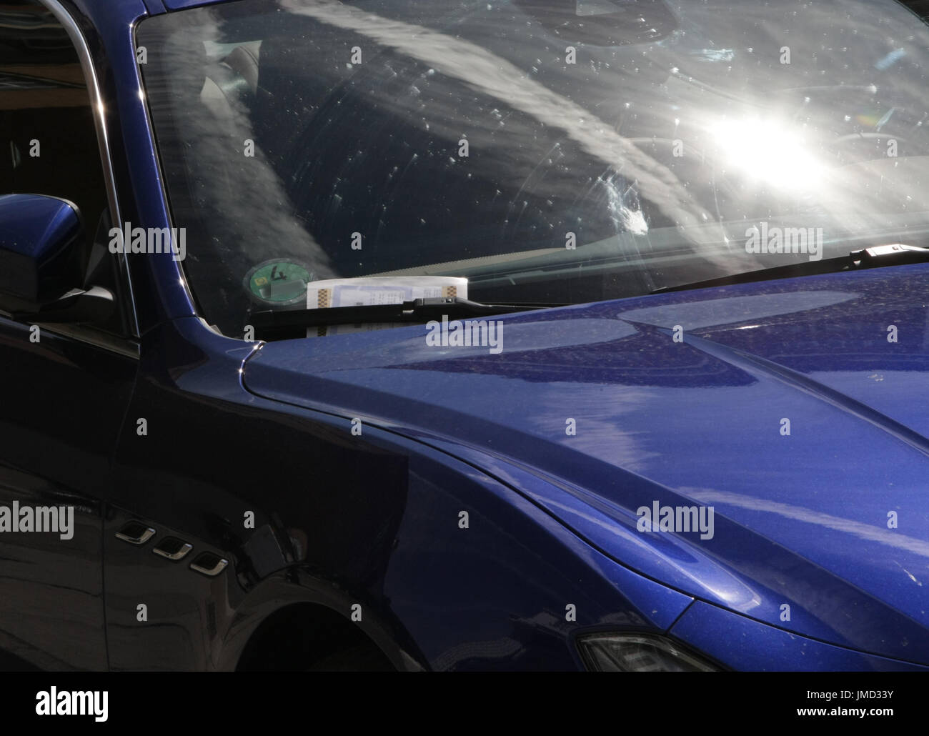 Boris Becker arrives at address in Kensington, London in his Porsche ...