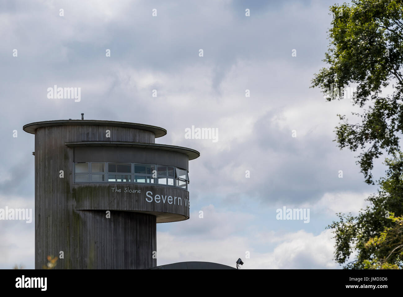 Observation Tower, Slimbridge, Gloucestershire. Summer Stock Photo - Alamy