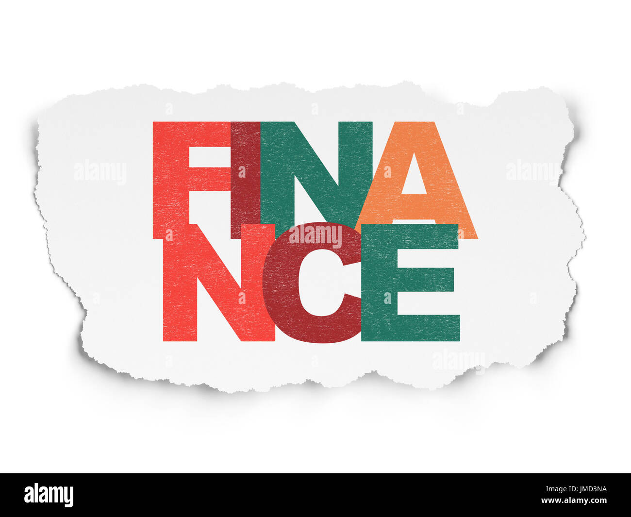 Banking concept: Finance on Torn Paper background Stock Photo - Alamy