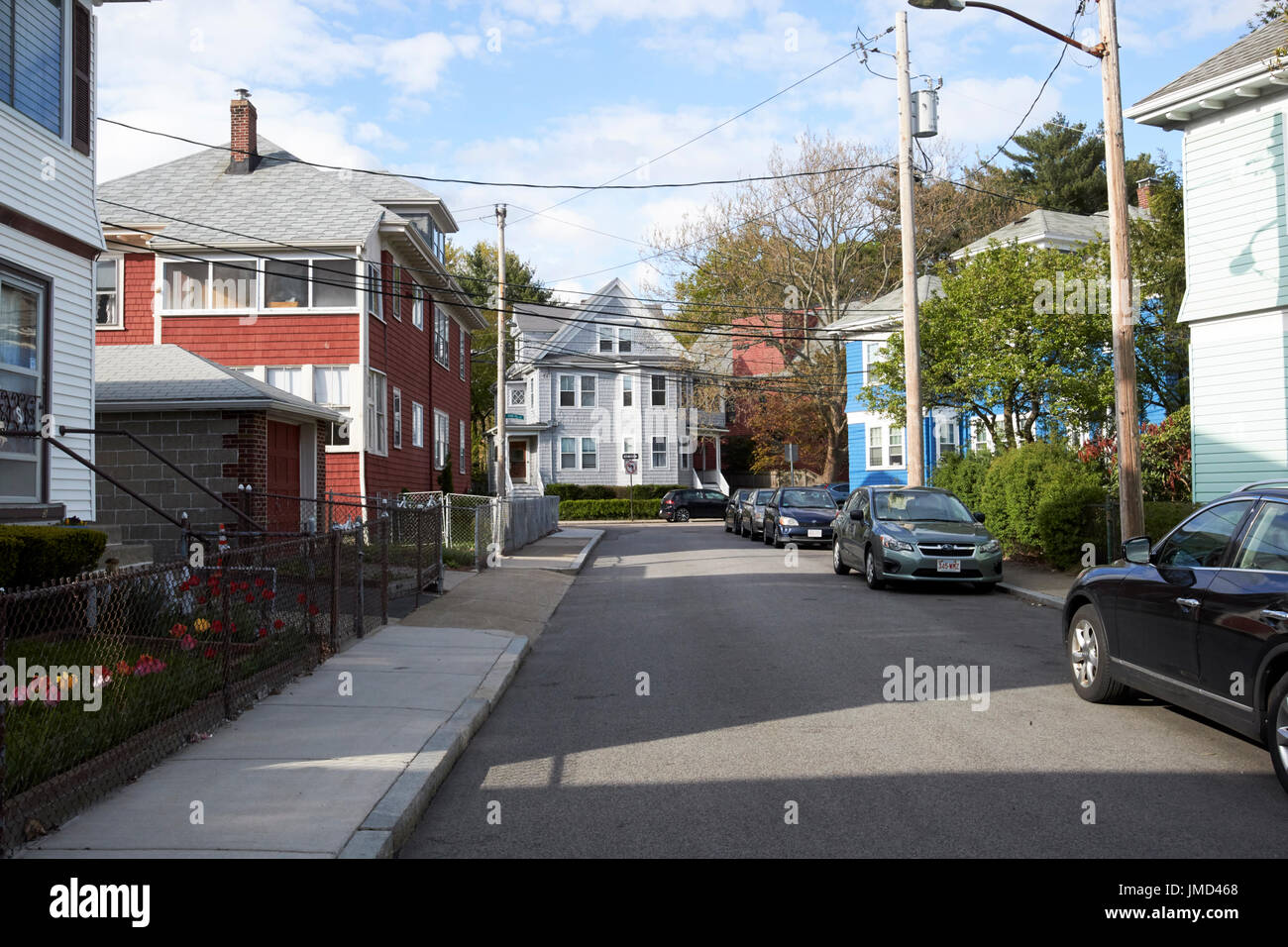 large victorian wooden homes in savin hill avenue affluent residential ...