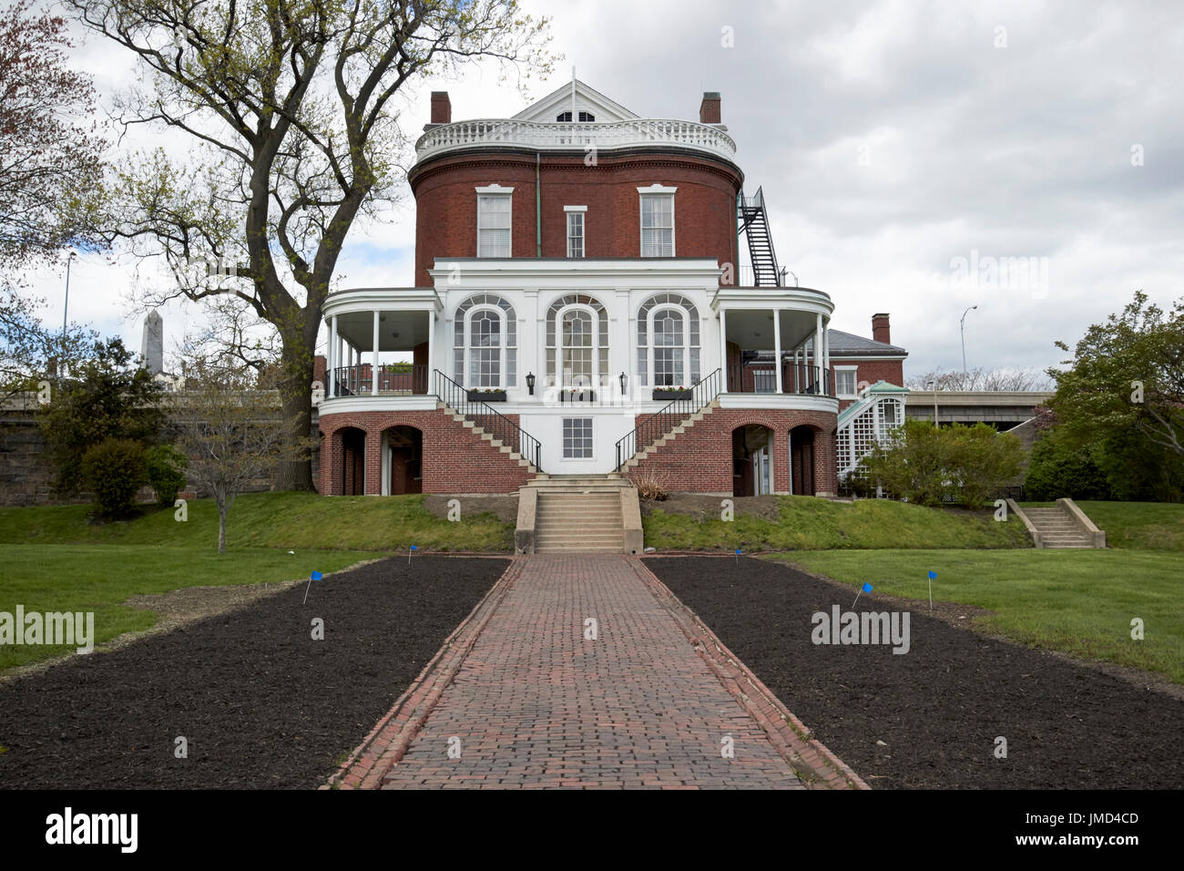 commandants house Charlestown navy yard Boston USA Stock Photo - Alamy