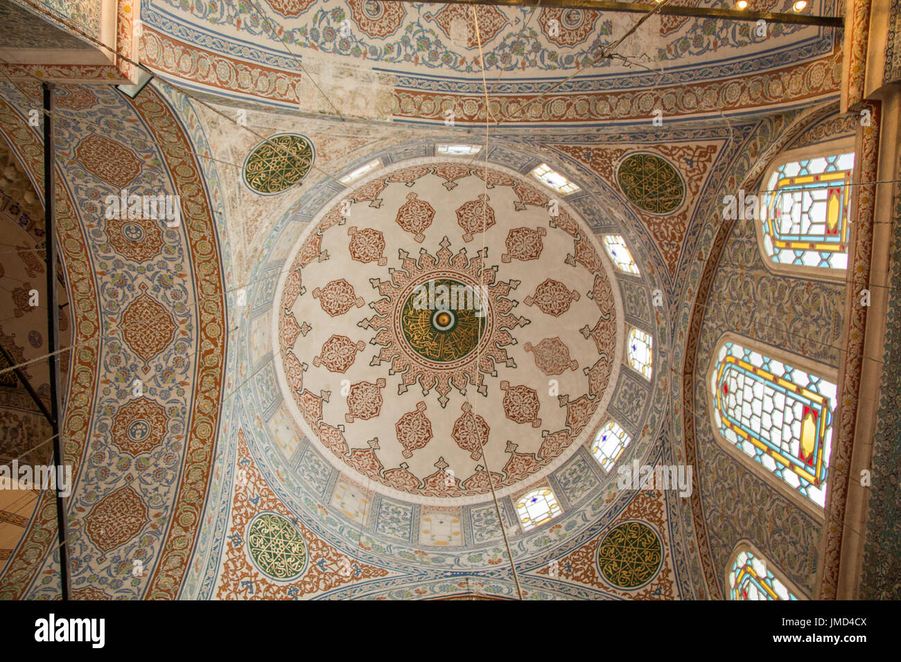 Inner view of dome in Ottoman architecture in, Istanbul, Turkey Stock ...