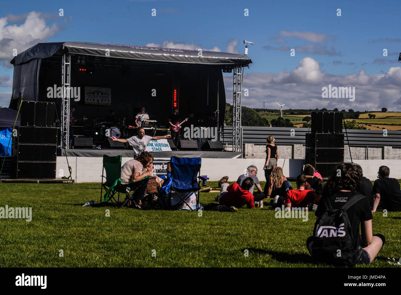 Summer music festival stage Stock Photo - Alamy