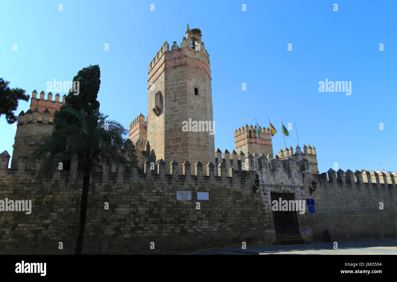 Historic castle, Castillo de San Marcos, Puerto de Santa Maria, Cadiz ...
