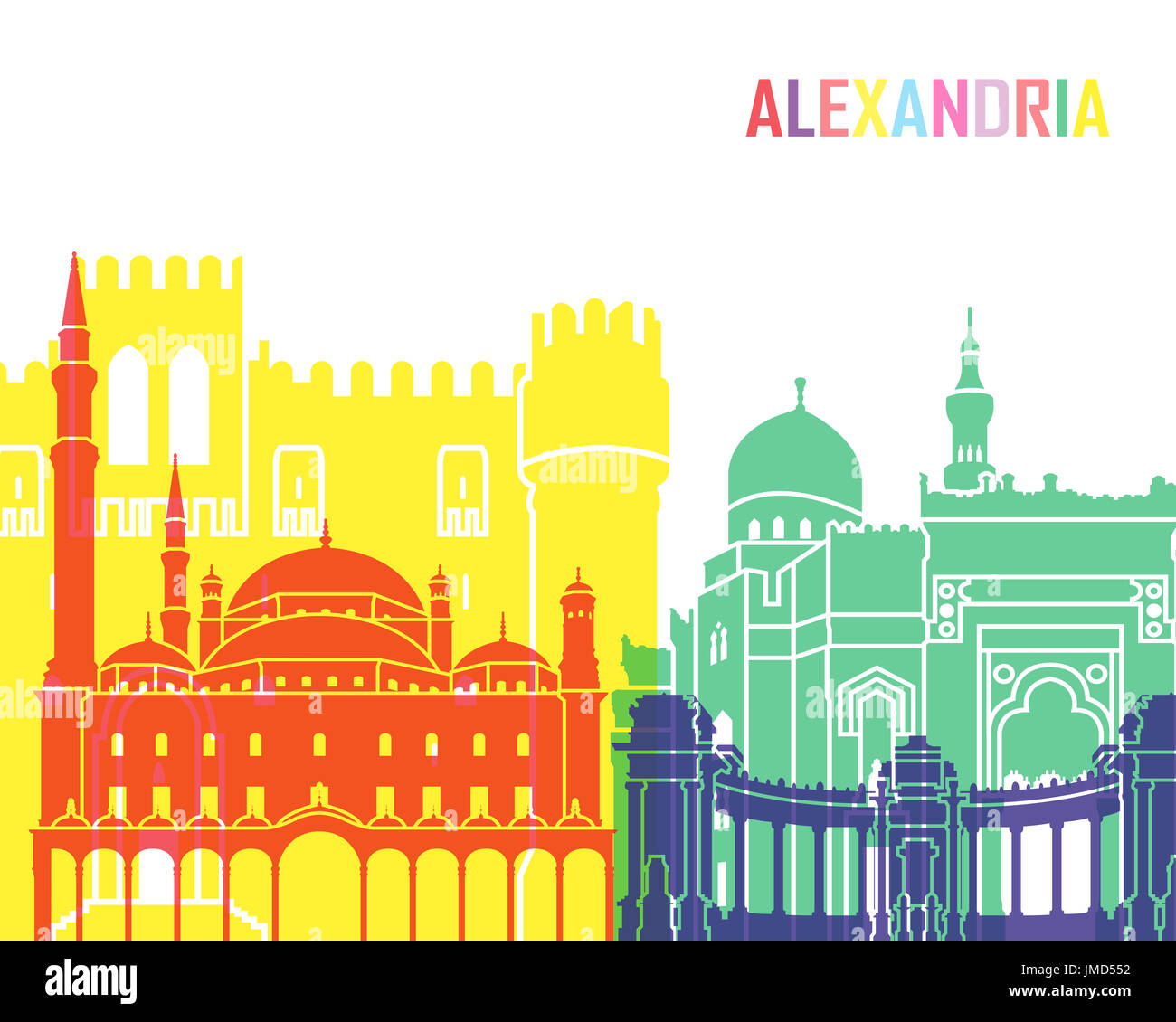 Alexandria cityscape art hi-res stock photography and images - Alamy