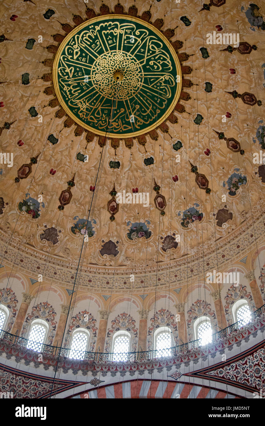 Inner view of dome in Ottoman architecture in, Istanbul, Turkey Stock ...