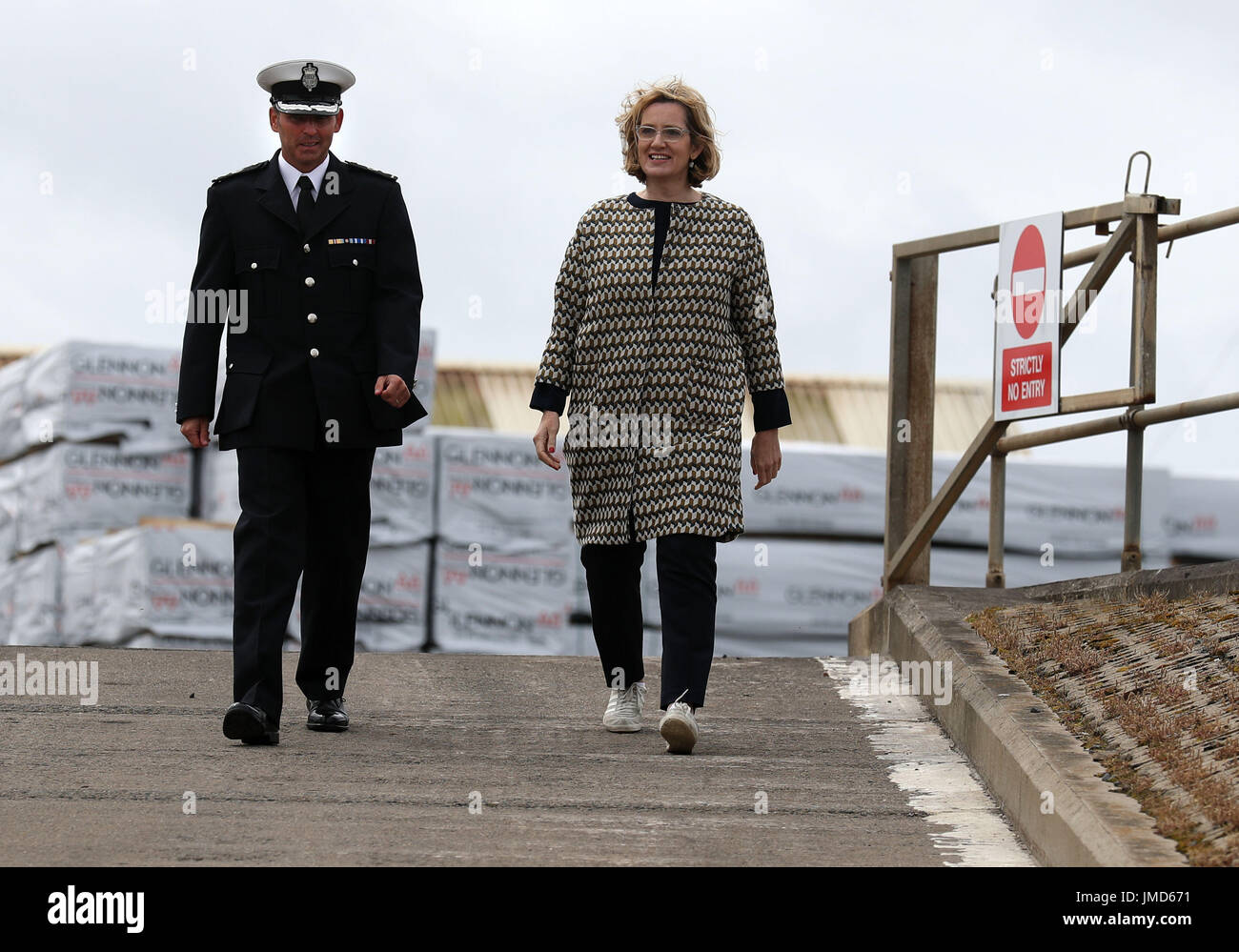 Home Secretary Amber Rudd visiting one of Border Force's new coastal ...