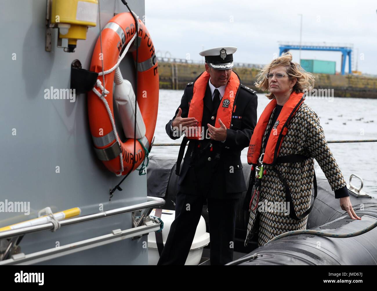 Home Secretary Amber Rudd on board one of Border Force's new coastal ...