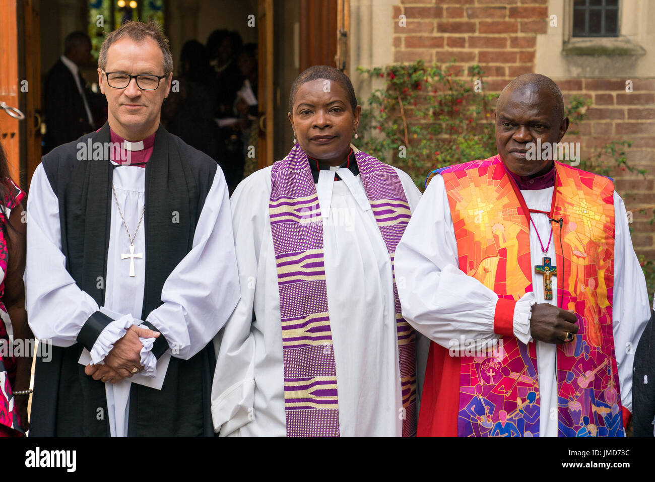 (left to right) Bishop of Kensington Rt Revd Graham Tomlin, Speaker's ...
