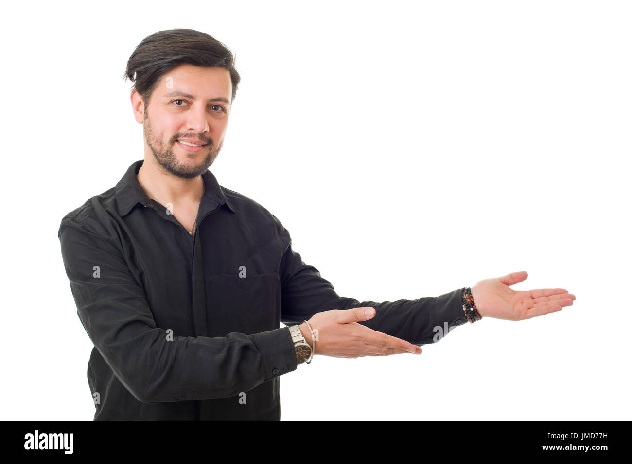 Happy handsome man pointing camera Cut Out Stock Images & Pictures - Alamy