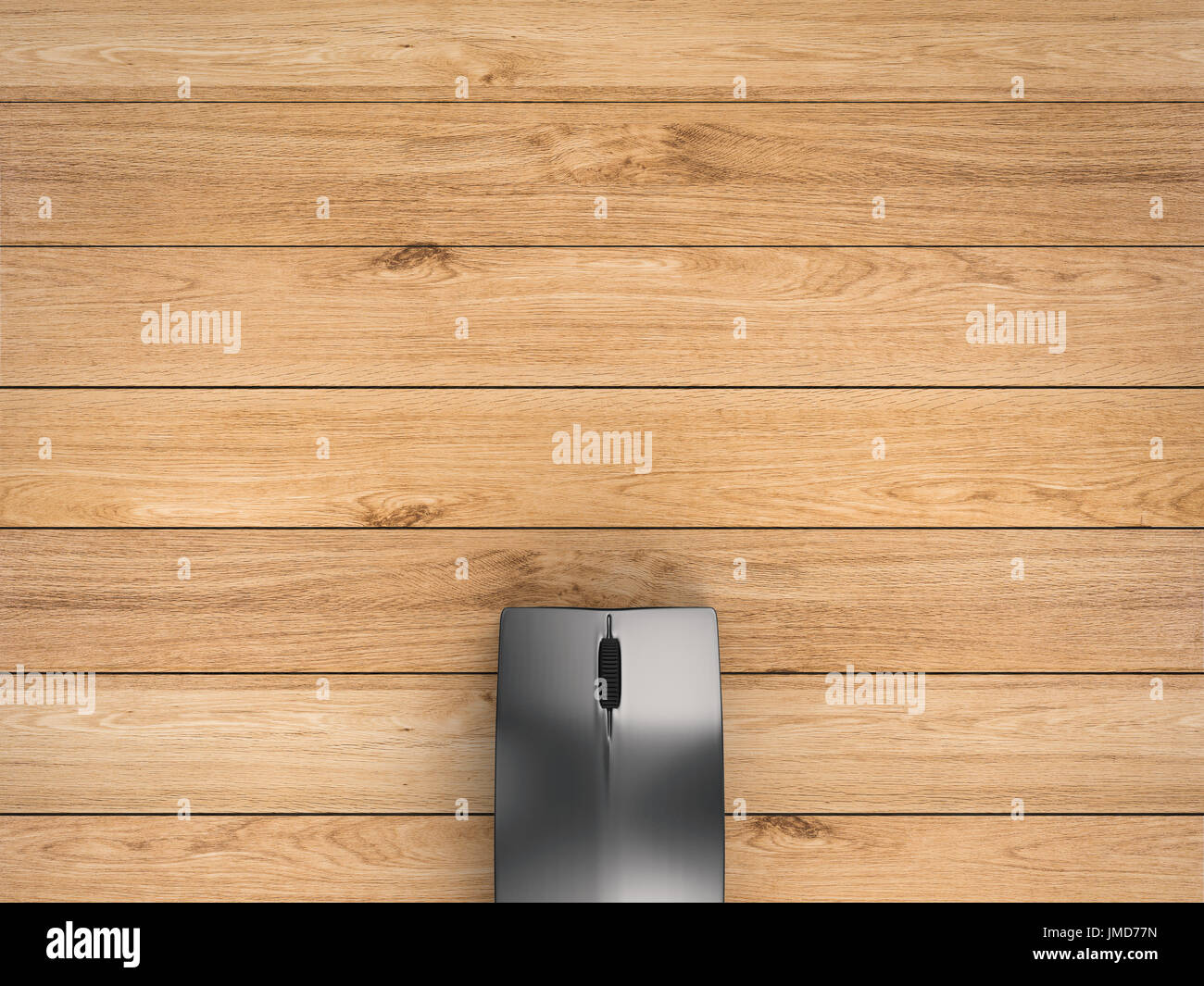 black wireless mouse on wooden background with blank space Stock Photo ...
