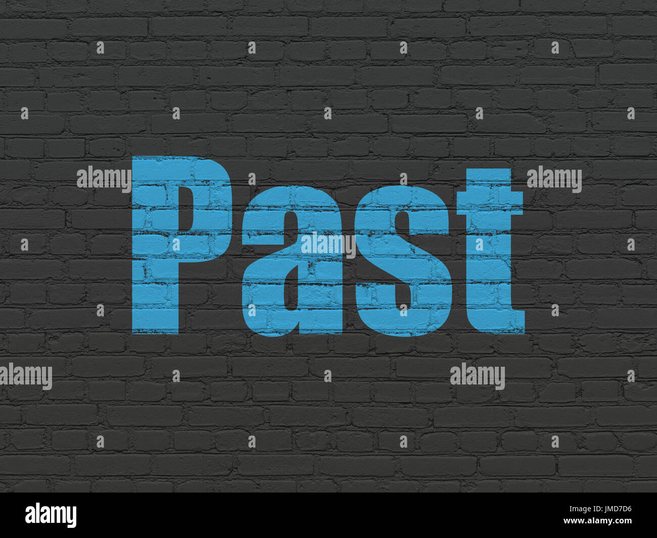 Timeline concept: Past on wall background Stock Photo - Alamy