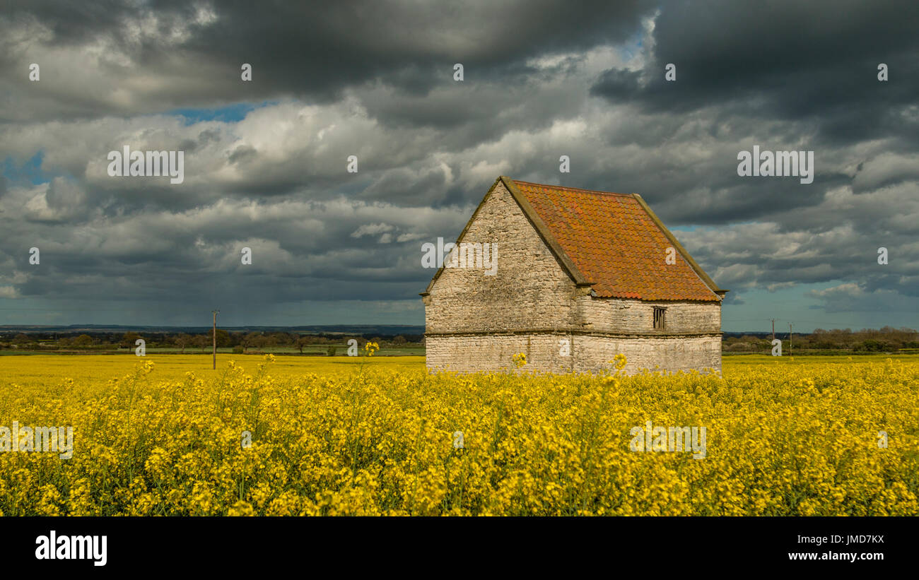 Historical Dovecot Appleton-le-Street Approaching showers Stock Photo ...