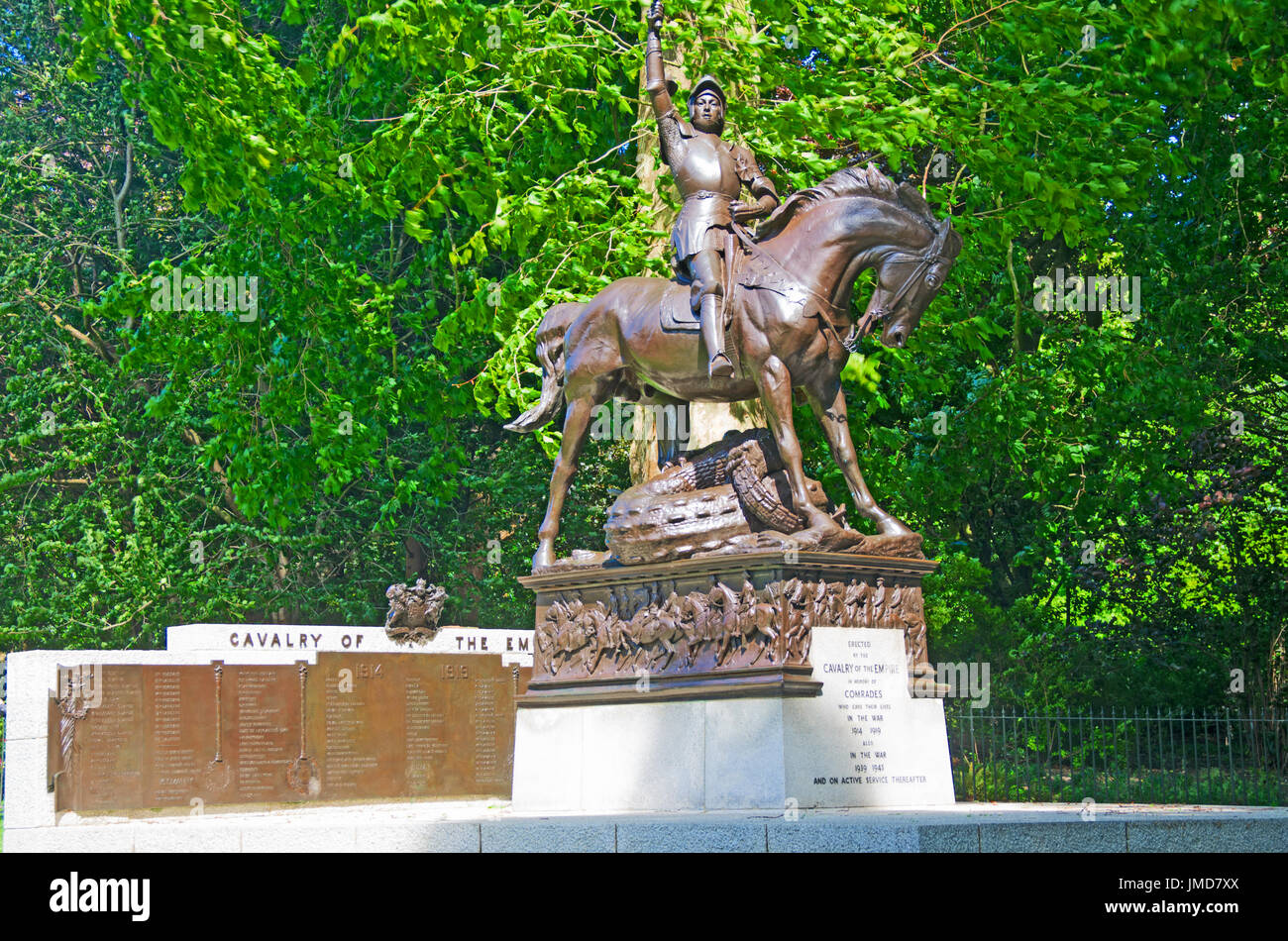 Cavalry of the Empire Statue Statue London Stock Photo - Alamy