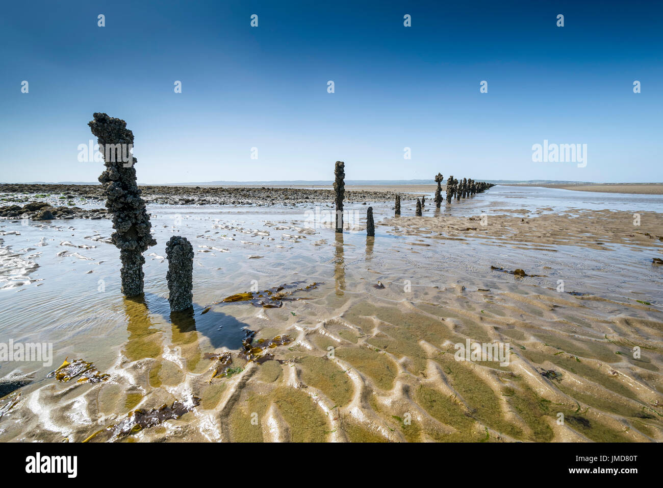 Llanfairfechan beach on the North Wales coast Stock Photo - Alamy