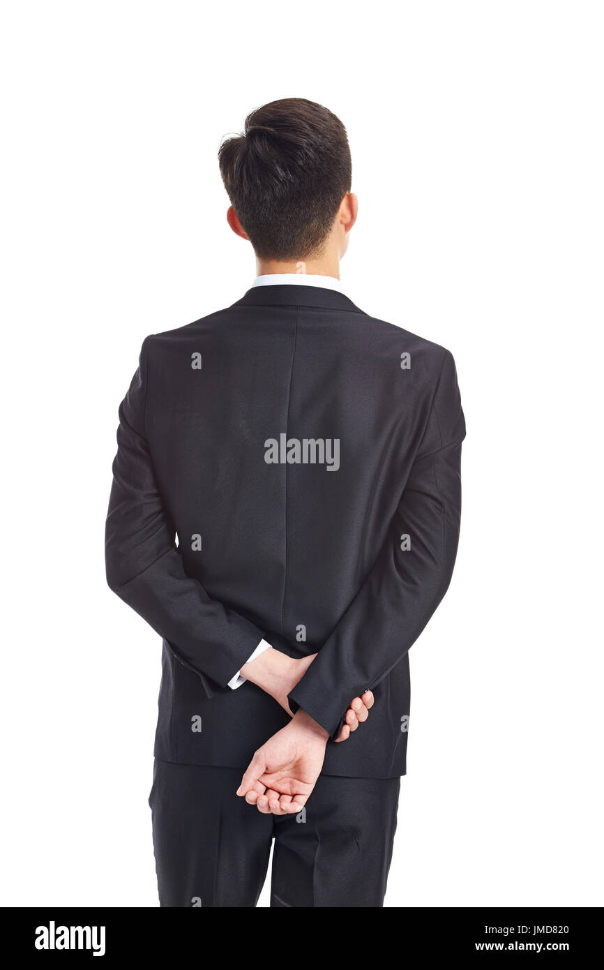 Back view man hands behind his hi-res stock photography and images - Alamy