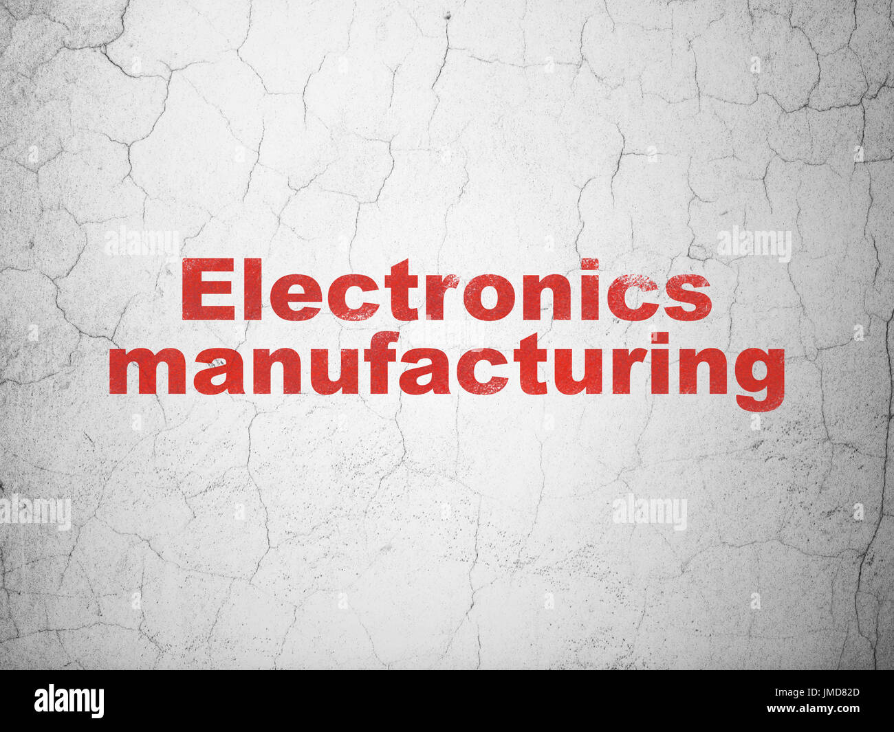 Industry concept: Electronics Manufacturing on wall background Stock ...