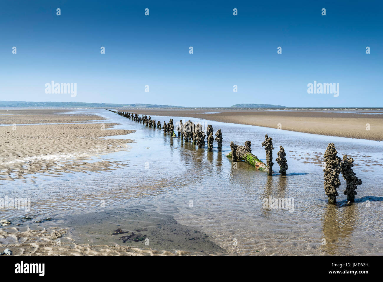 Llanfairfechan beach on the North Wales coast Stock Photo - Alamy