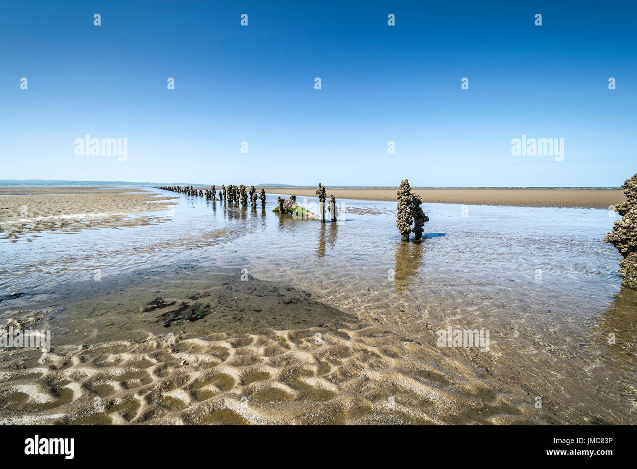 Llanfairfechan beach on the North Wales coast Stock Photo - Alamy