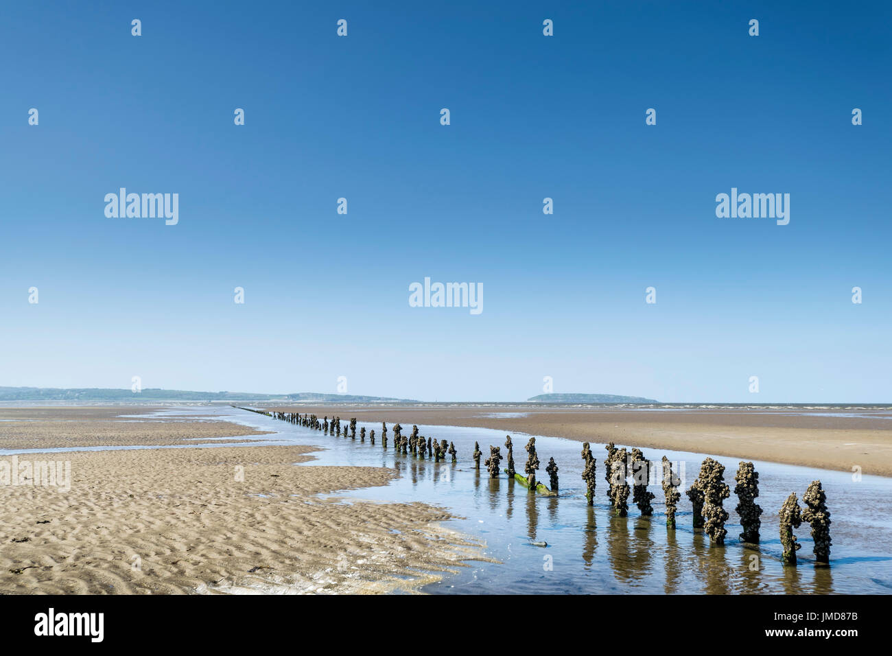 Llanfairfechan beach on the North Wales coast Stock Photo - Alamy