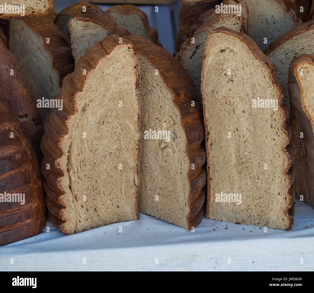 Traditional Turkish style made bread loaf Stock Photo - Alamy