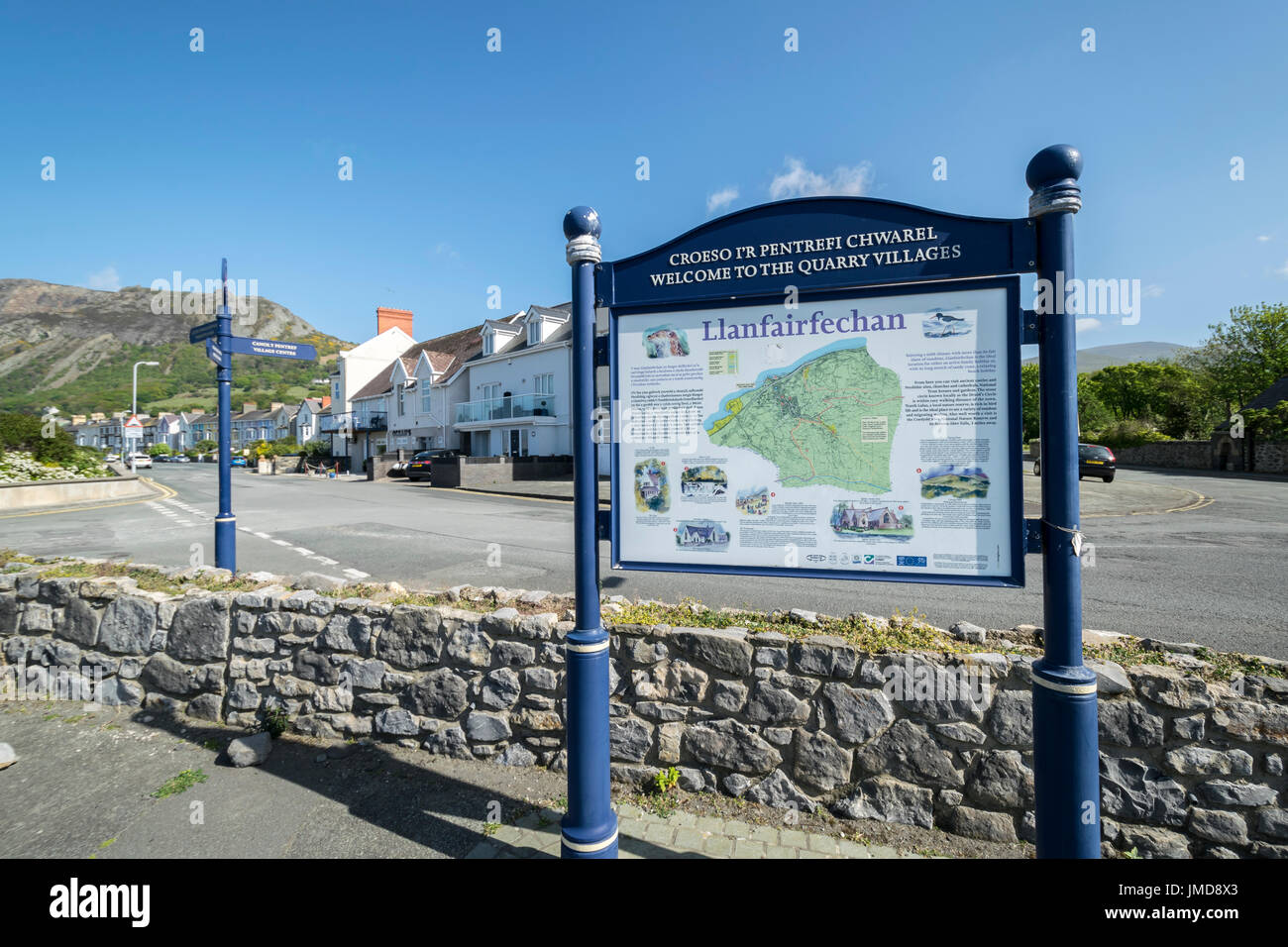 Llanfairfechan Promenade on the North Wales coast Stock Photo - Alamy